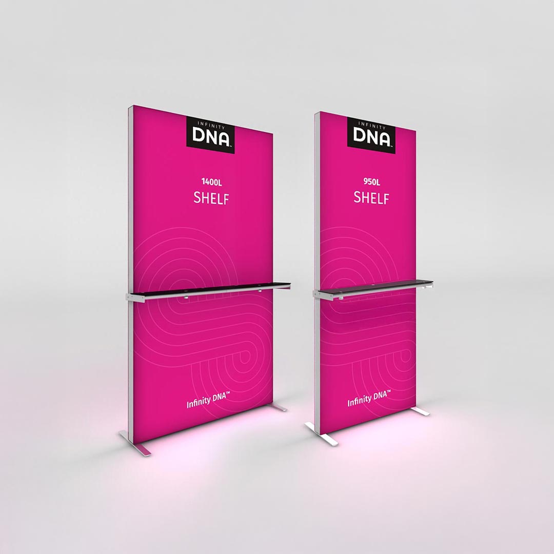 Infinity DNA™ Pro Lightbox Shelf – Makitso Displays